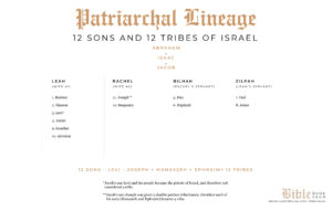 Patriarchal Lineage:12 Sons and 12 Tribes of Israel - Susan Merrill