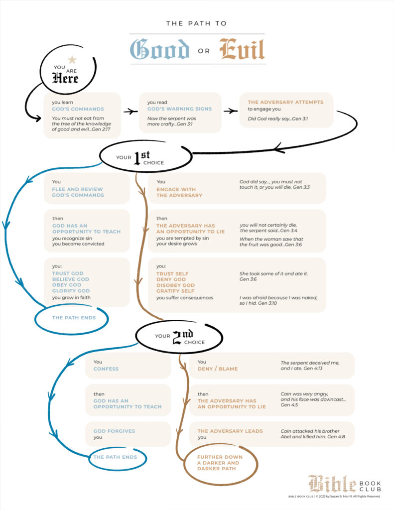 The Path to Good or Evil - Bible Book Club