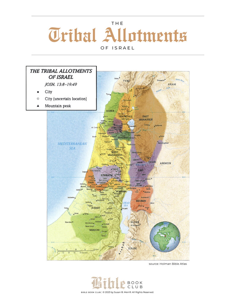 The Tribal Allotments of Israel - Bible Book Club