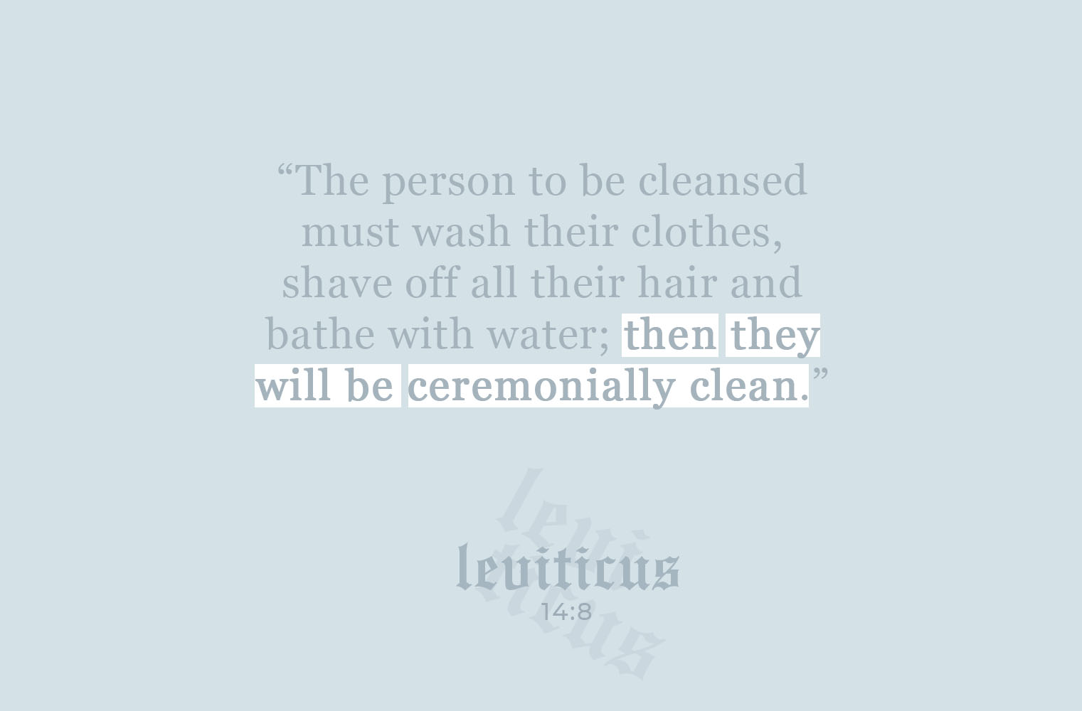 Leviticus 12-14: Purity is More Than Skin Deep - Bible Book Club