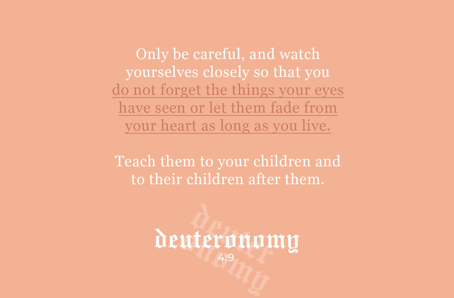 Deuteronomy 4: 4 Things to Protect for a Life of Promise - Bible Book Club