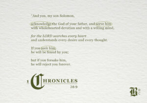 1 Chronicles 28-29 David’s Final Exhortation - Bible Book Club