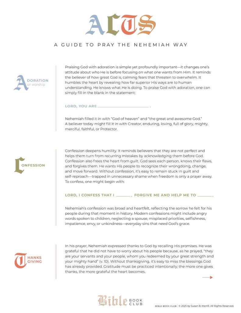 ACTS Prayer Guide